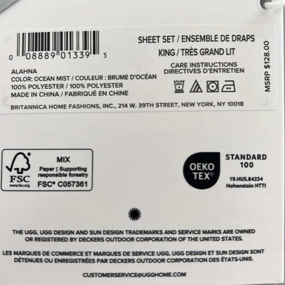 UGG | Bedding | Ugg Cooling Technology King Sheet Set4pcluxury | Poshmark